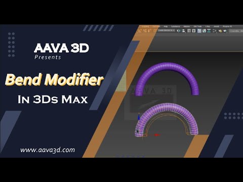 Bend modifier in 3ds max Bangla Tutorial AAVA 3D - YouTube