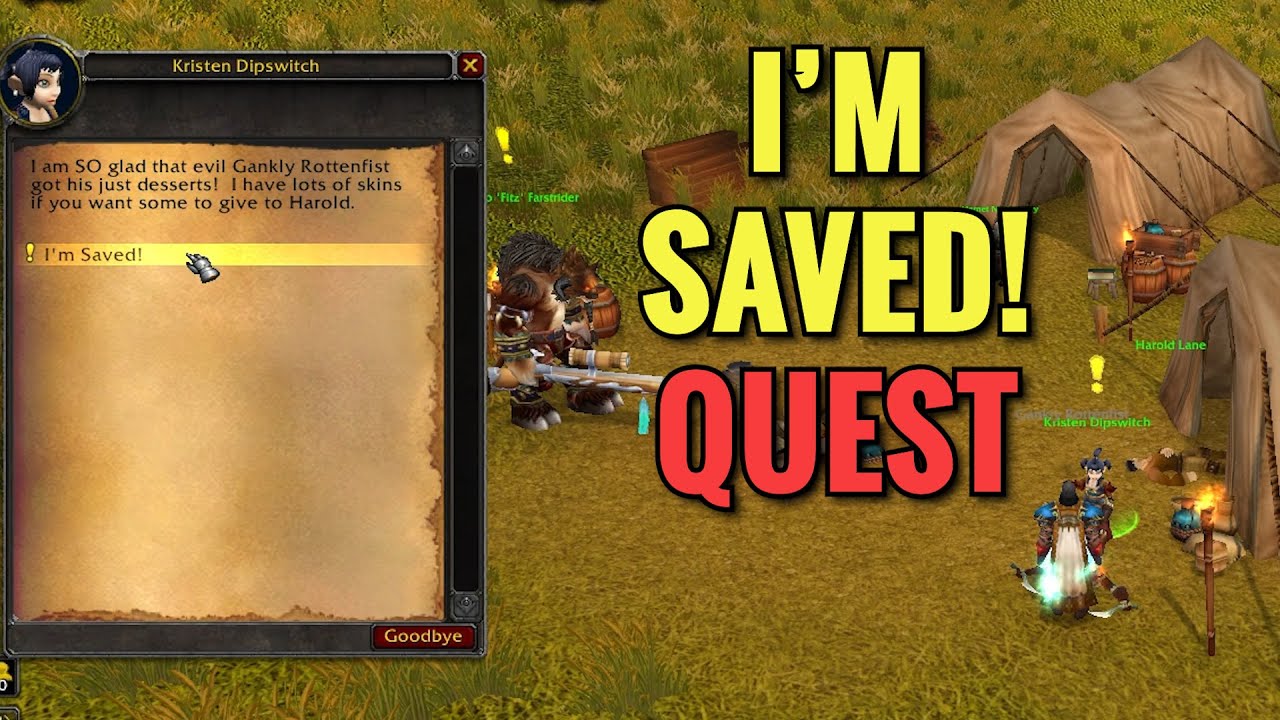 I'm Saved! Quest (WoW TBC) - YouTube