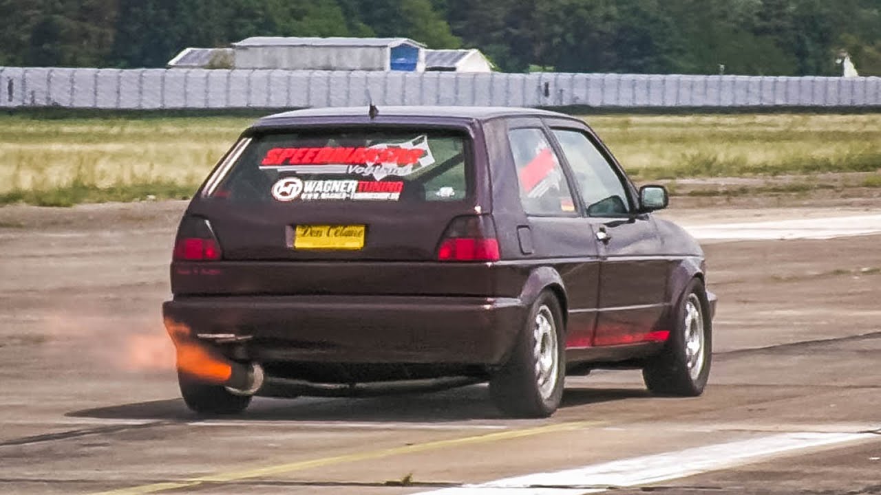 FASTEST Volkswagen Golf Mk2 in the WORLD! 340km/h @ 1/2 Mile - YouTube
