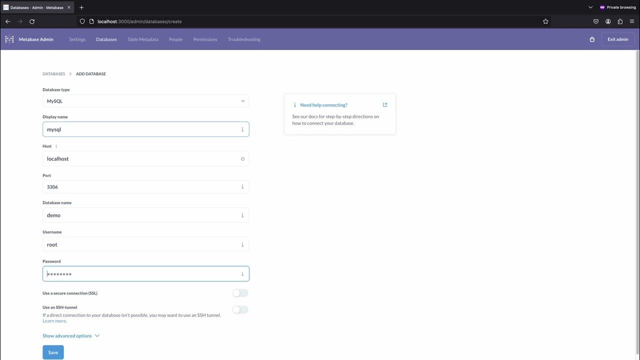 Metabase: How to Connect Metabase with MySQL - YouTube