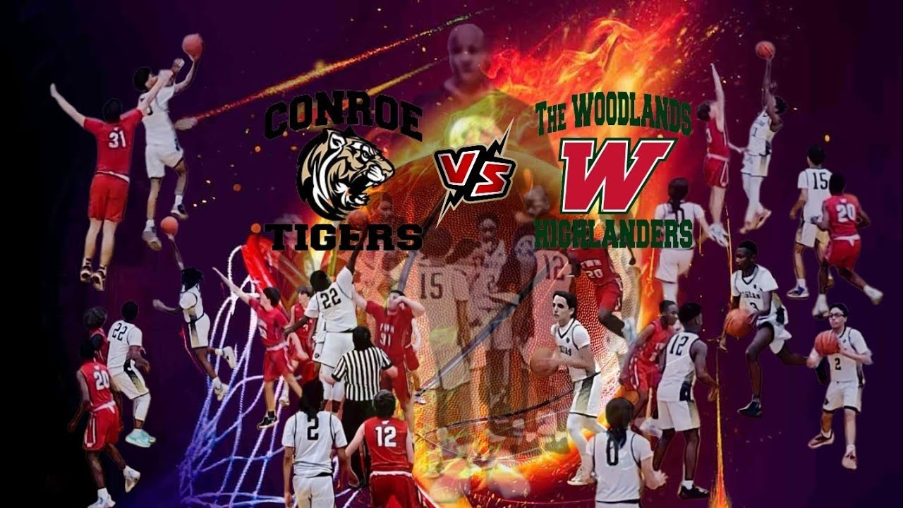 Conroe Tigers vs The Woodlands Highlanders 9th Grade Boys Basketball ...