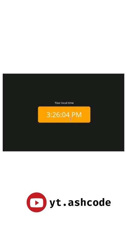 digital clock using javascript #shorts #javascript - YouTube