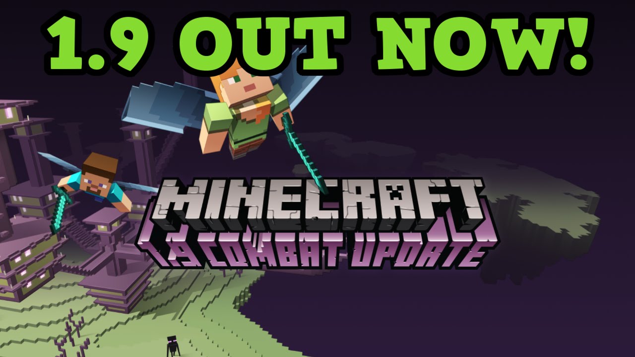 Minecraft 1.9 OUT NOW! New Features (The Combat Update) - YouTube
