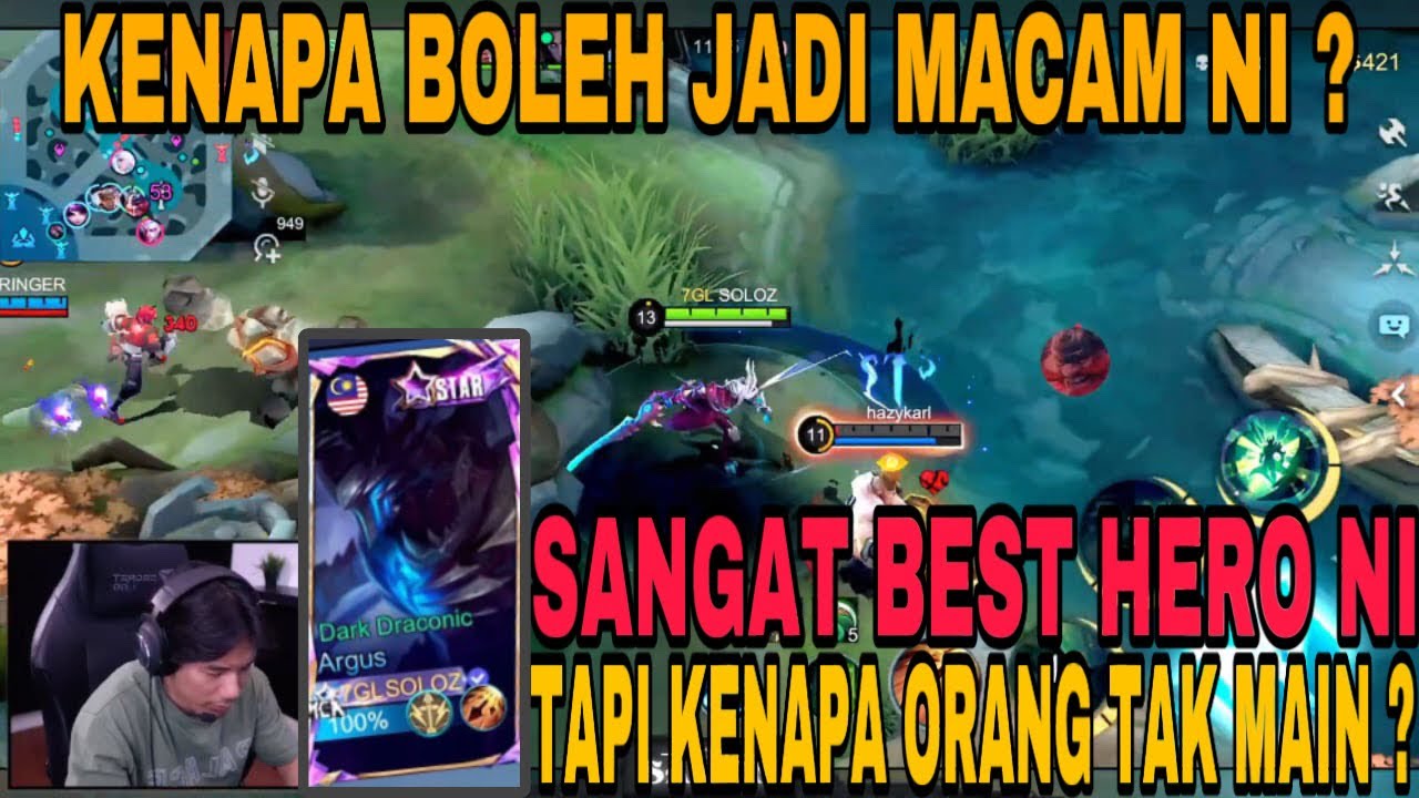 HERO BEST TAPI SAYANG ORANG TAK NAK MAIN HERO NI ! BUAT PUSH RANK ...