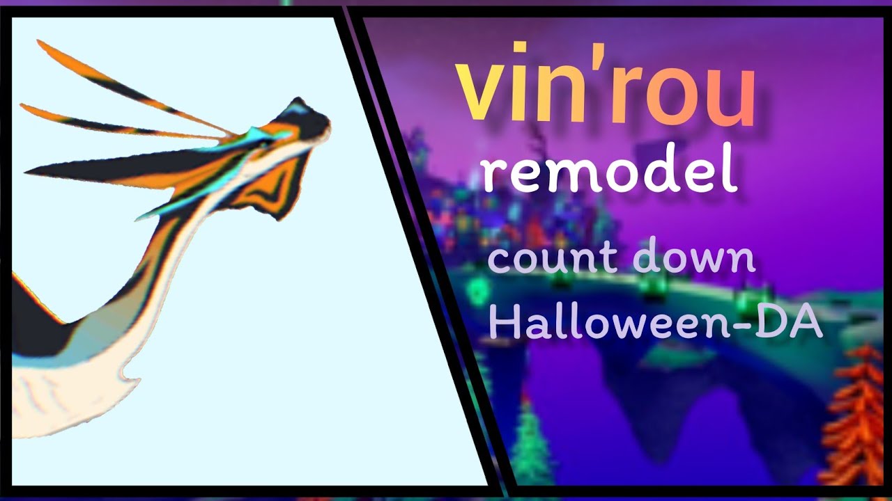 รีโมเดล vin'rou Creatures of Sonaria+Halloween count down Dragon ...