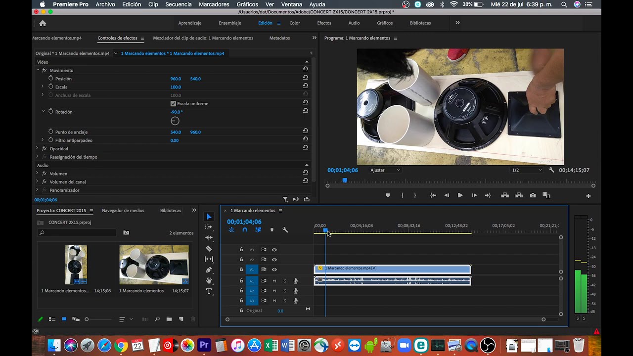 Como girar o rotar 90 grados un video y el fotograma o fondo en Adobe ...