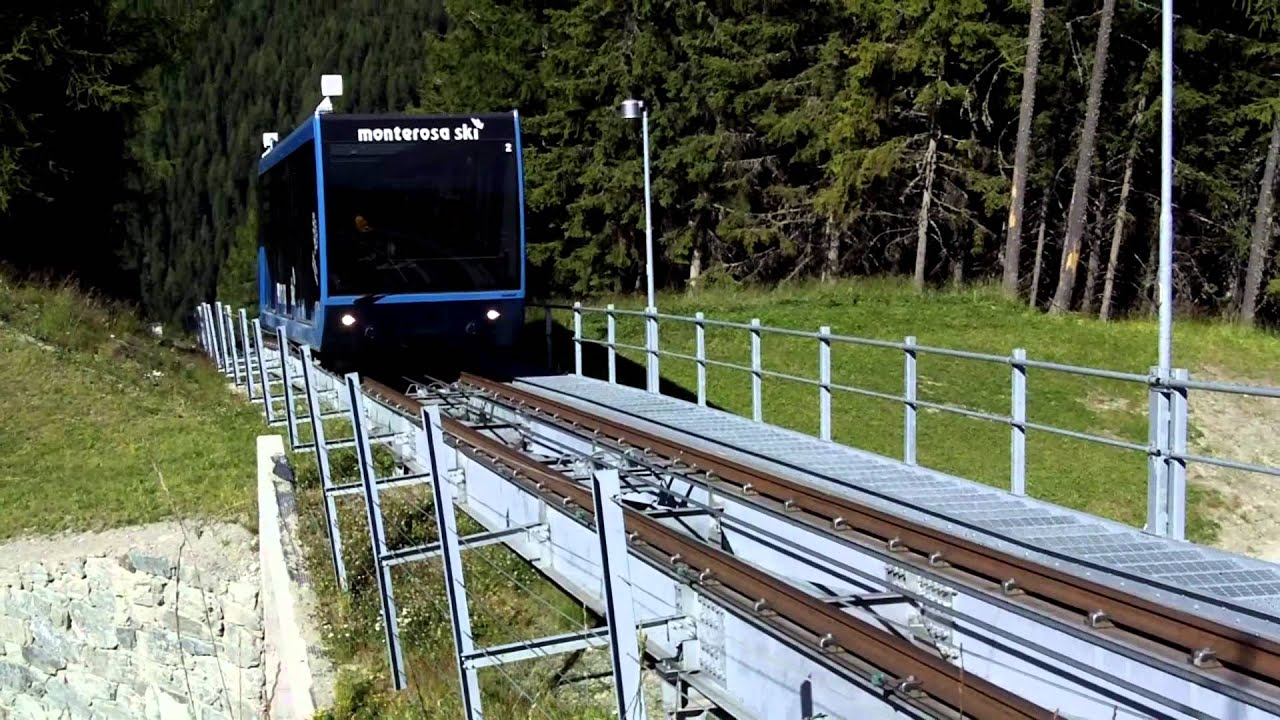 Funicolare di Frachey - partenza e arrivo - YouTube
