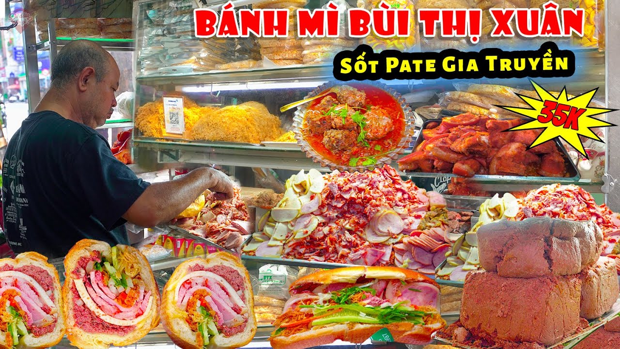 Xếp Hàng Ăn Bánh Mì Bùi Thị Xuân Giá 35k Đặc Biệt Loại Sốt Pate Gia ...