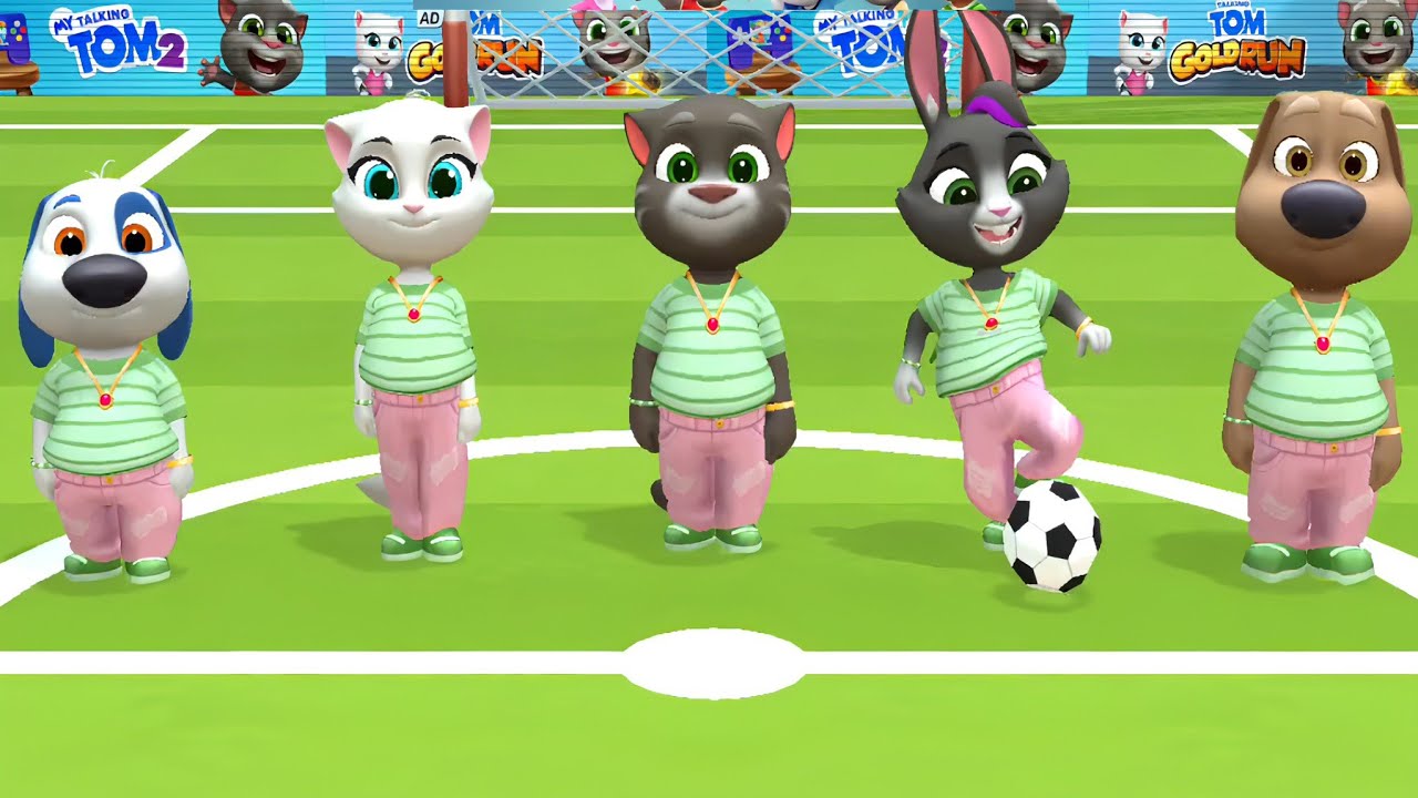 My Talking Tom Friends 2 New outfits unlocked Gameplay Android ios ...