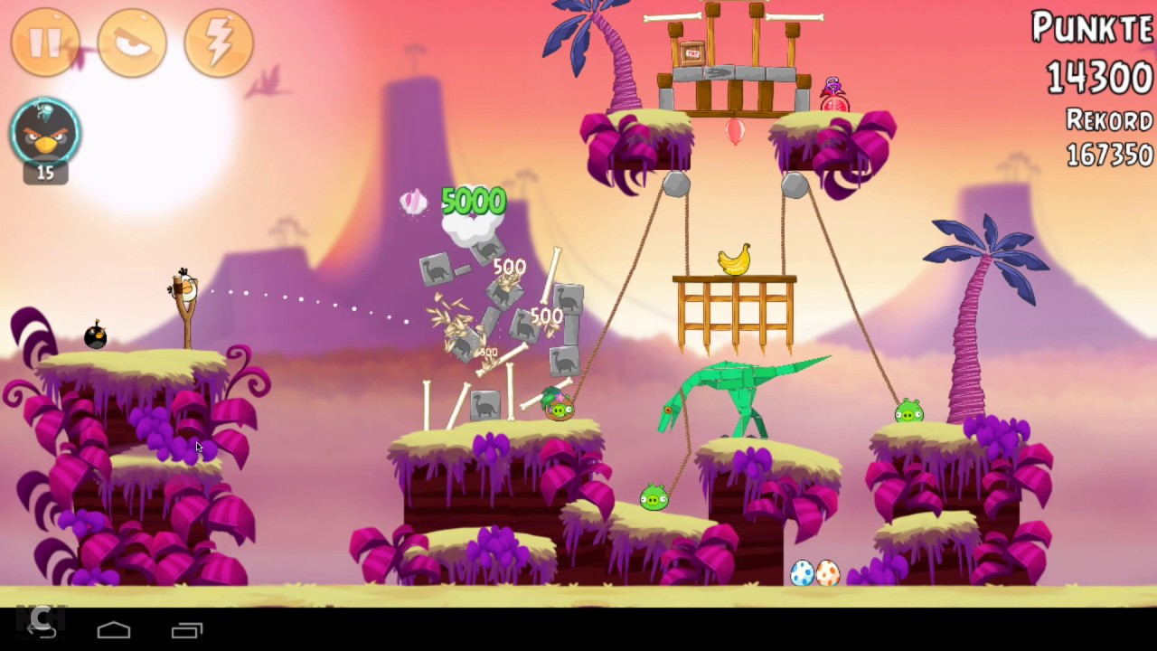 Angry Birds Jurassic Pork Level 36-3 168710 - YouTube