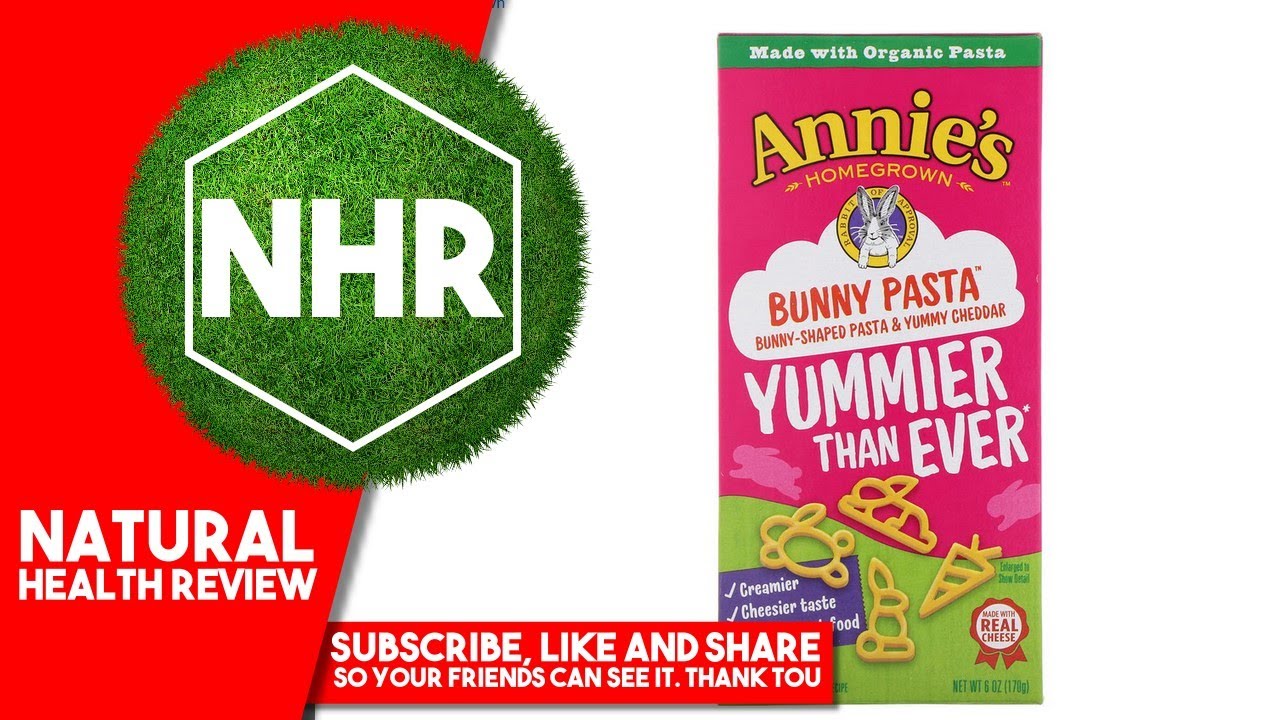 Annie's Homegrown, Bunny Pasta, Bunny Shaped Pasta & Yummy Cheddar, 6 ...