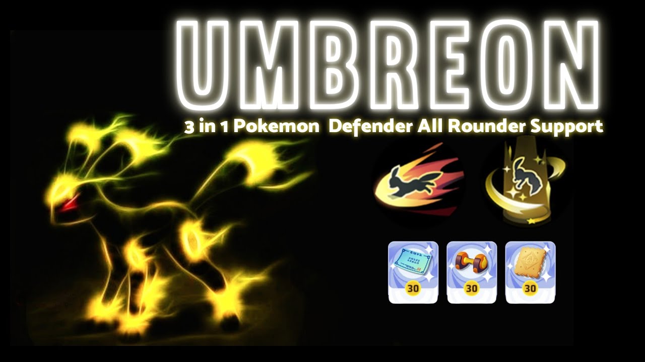 UMBREON | 3 in 1 Pokemon Defender All Rounder Support | Pokemon UNITE ...
