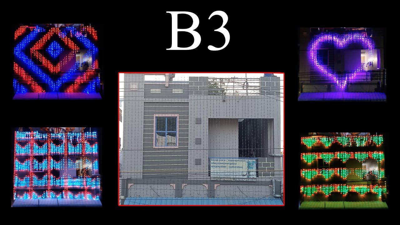pixel led building show designs B3 - YouTube