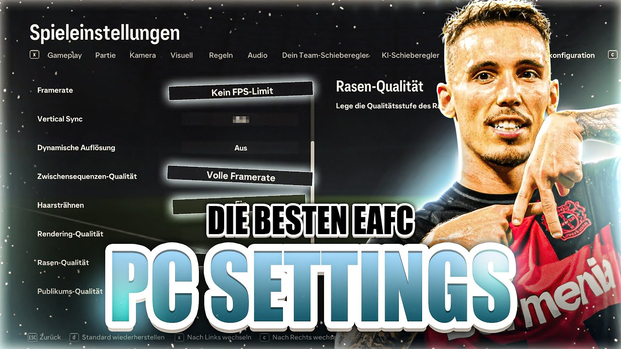FC24 DIE PERFEKTEN PC SETTINGS! - YouTube