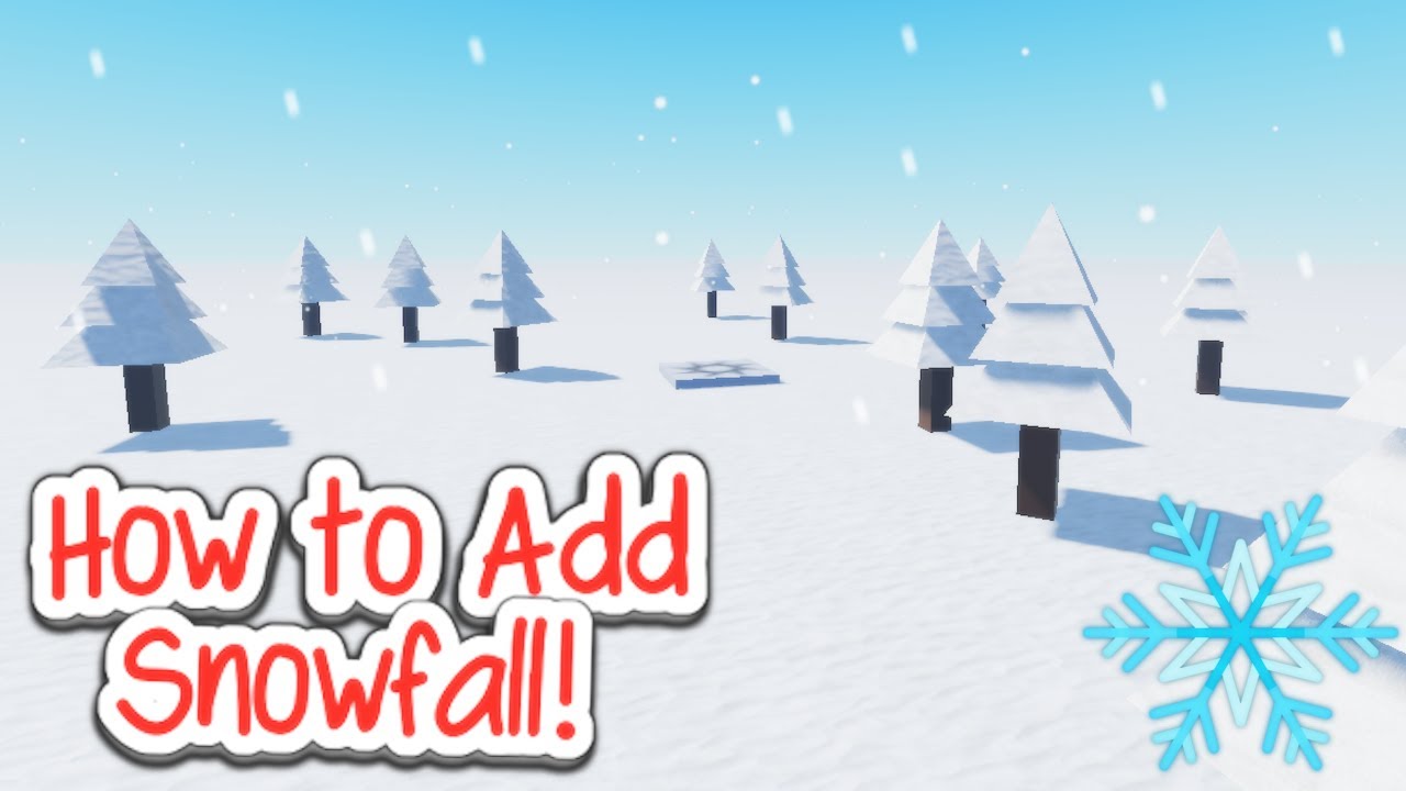 How to Make it Snowing in Roblox Studio! (2025) - YouTube