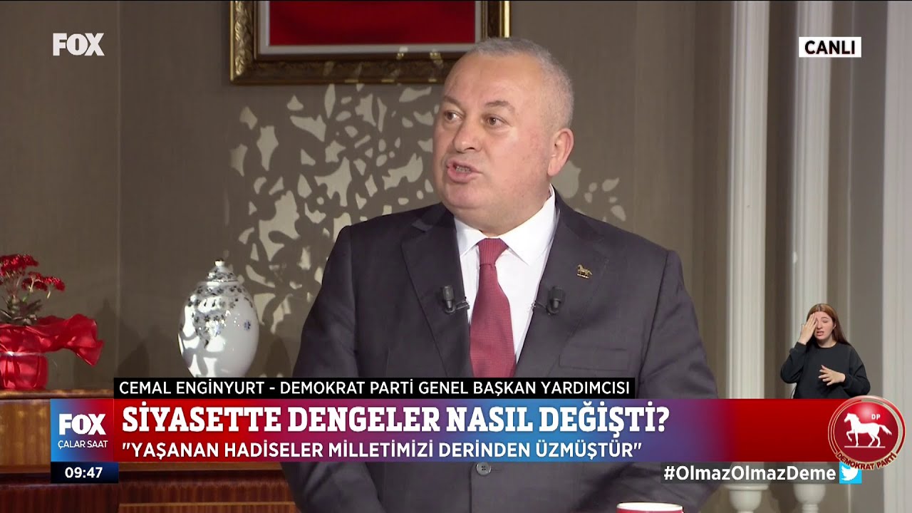 Demokrat Parti Genel Başkan Yardımcısı Cemal Enginyurt Fox TV'de ...
