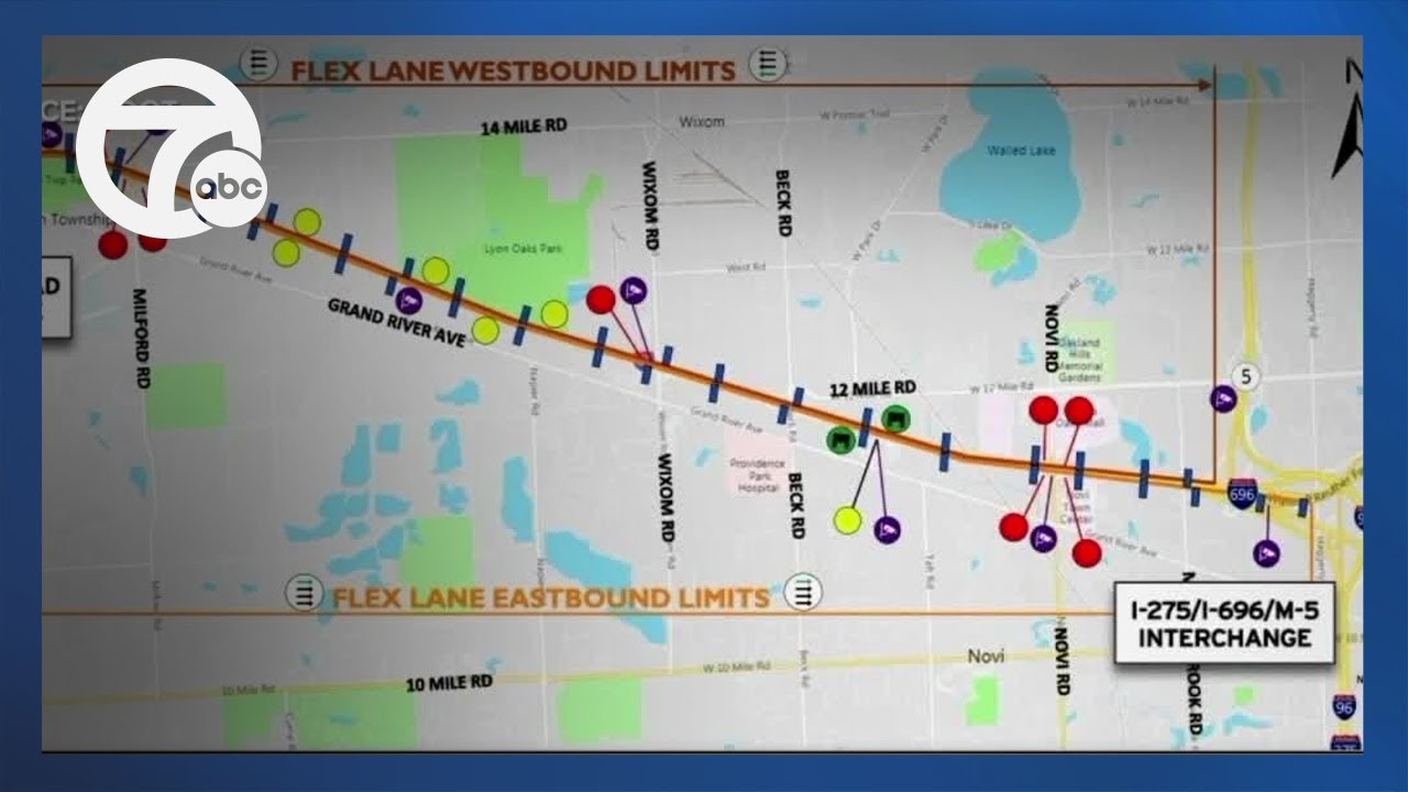 Next phase of I-96 Flex Route construction to begin soon - YouTube