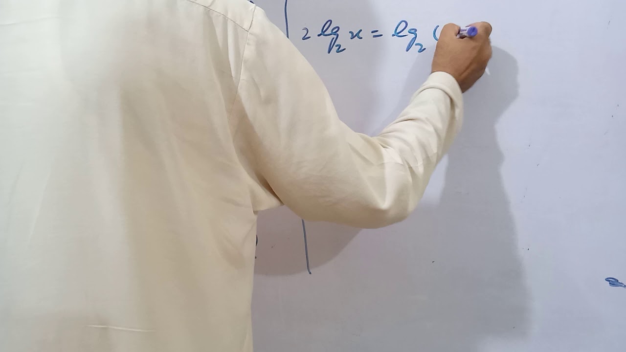 Solution of logarithmic equation by using substitution method. - YouTube