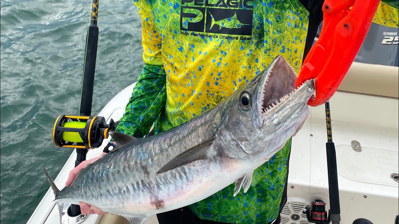 Catching my first king fish deep sea fishing - YouTube