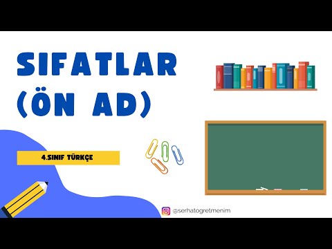 4.Sınıf Türkçe - Sıfatlar ( Ön adlar)