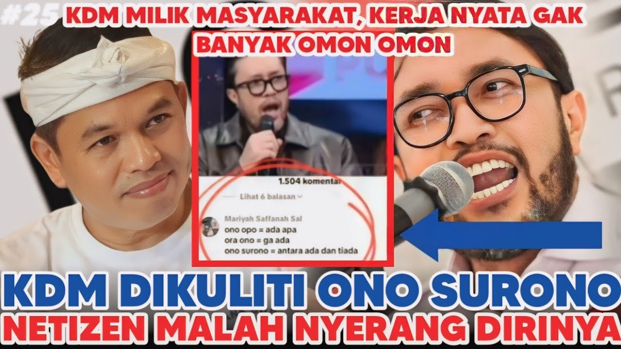 🔴KDM DIKULITI ONO SURONO, NETIZEN KULITI BALIK ONO SURONO, BIKIN NGAKAK INI ORANG YAA - YouTube