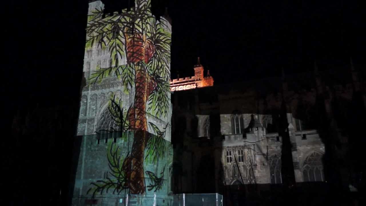 EvoluMental - Forkbeard Fantasy Projection on Exeter Cathedral - YouTube