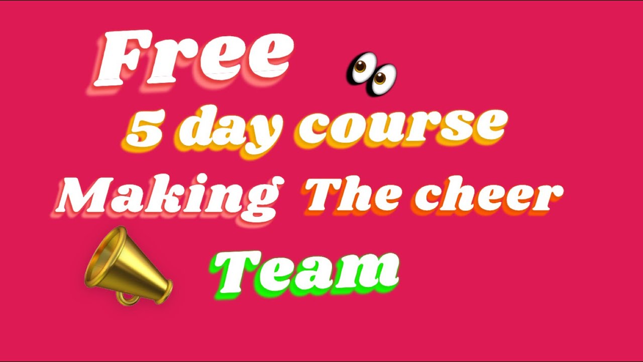 JOINING THE CHEER TEAM WITH NO CHEER EXPERIENCE👀| FREE COURSE! 🎀 - YouTube