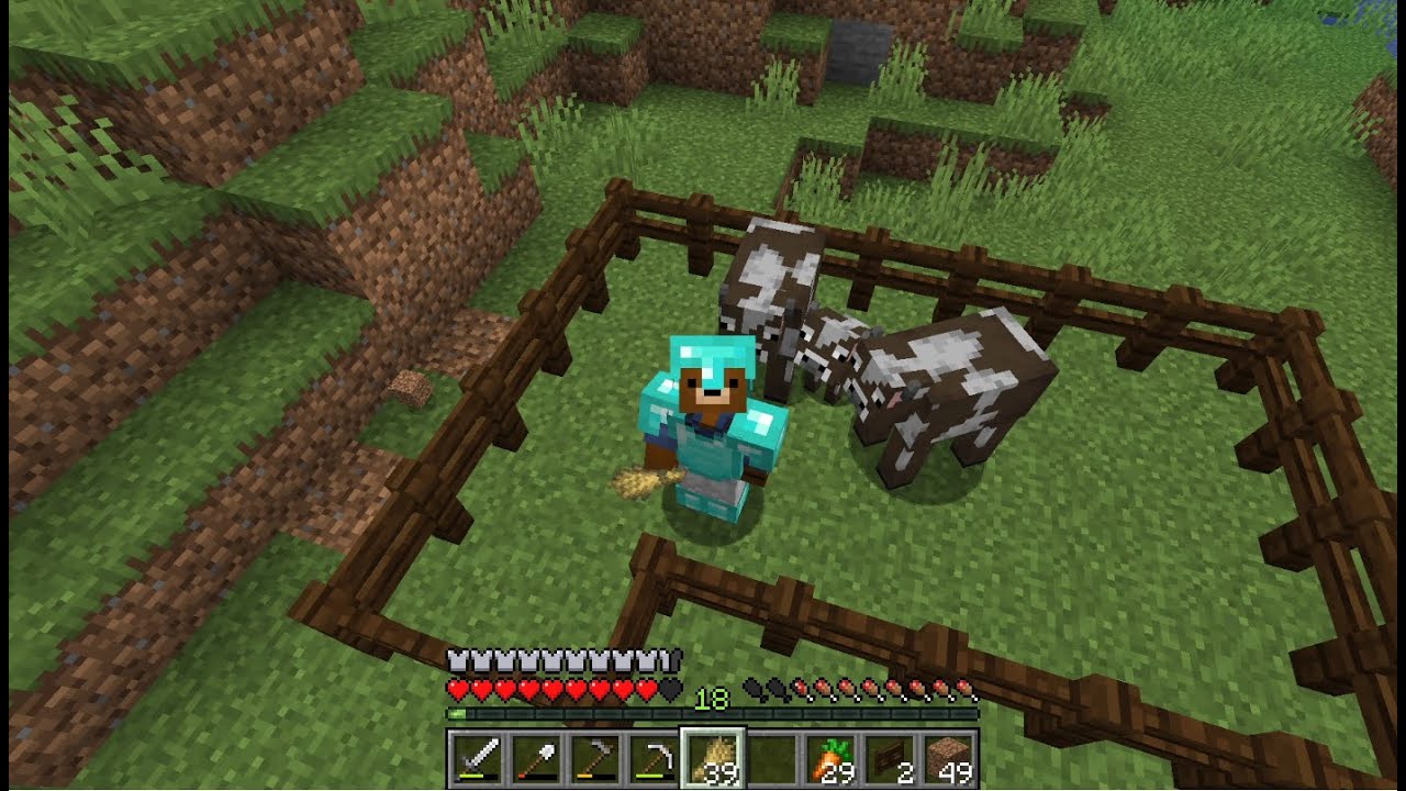 MINI FERMA DE ANIMALE (Oaia ROZ) ! Aproape murim! MINECRAFT Ep 11 ...