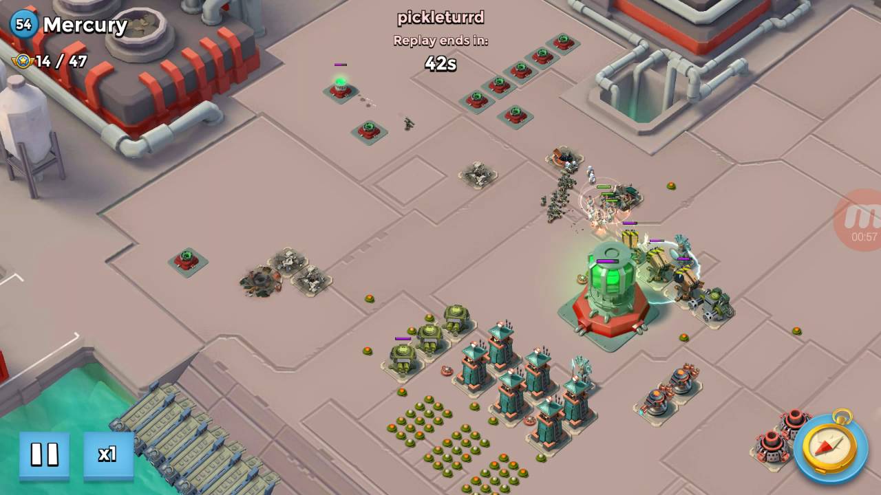 Boom Beach Task Force Operation Charleston Level 54 Mercury - YouTube