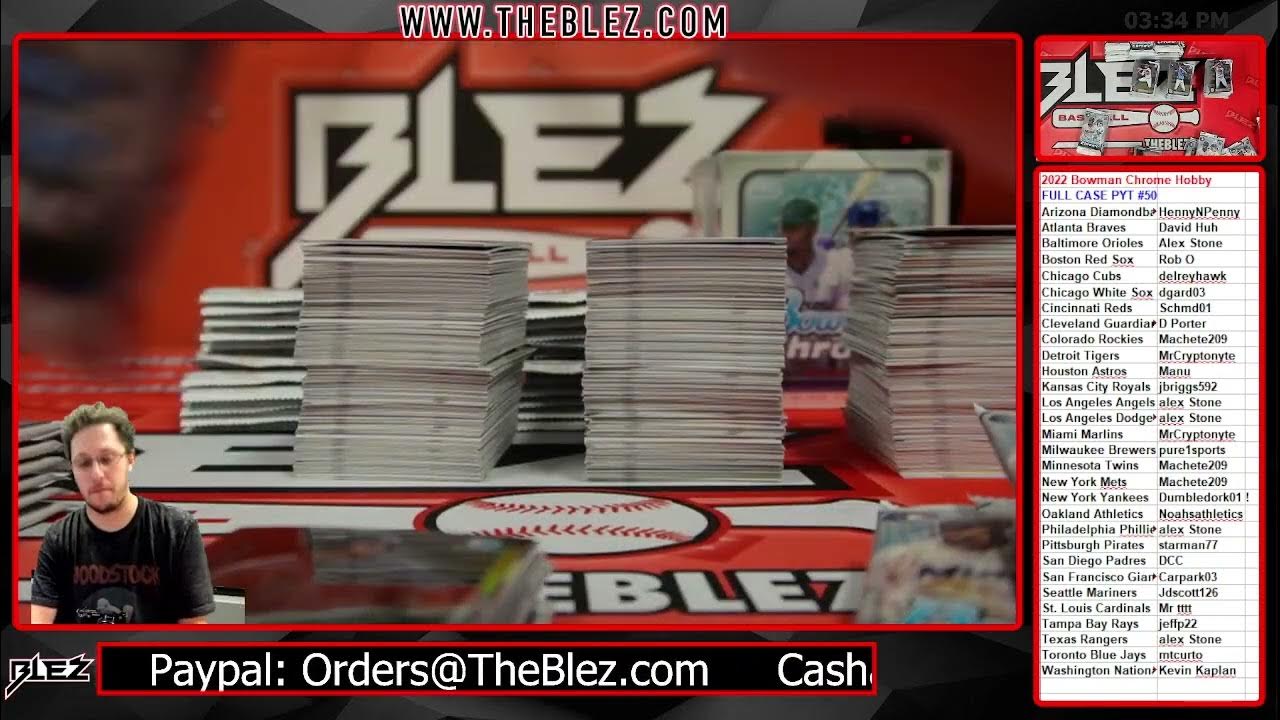 2022 bowman chrome hobby full case pyt 50 - YouTube