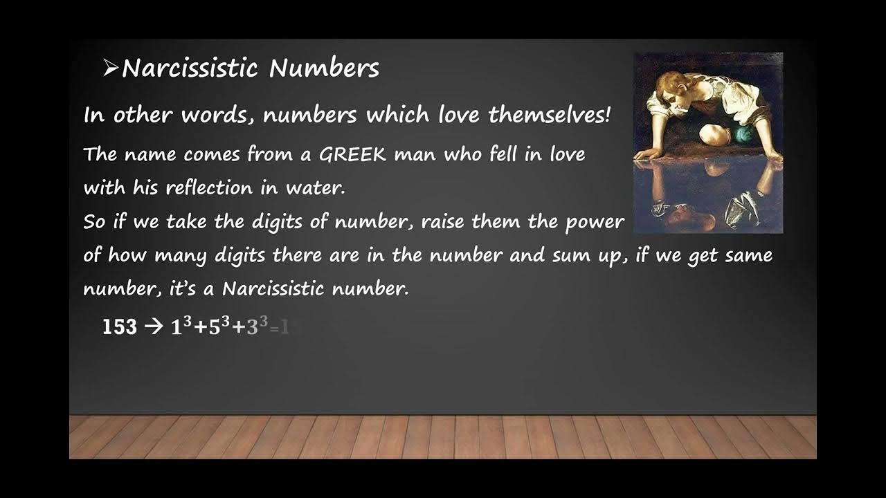 Narcissistic numbers - YouTube