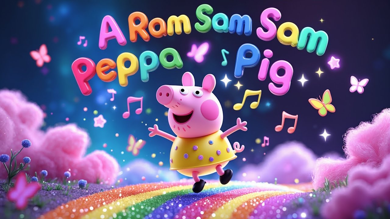 A Ram Sam Sam Peppa Pig 🎵 Magical Kids Dance Song | Jump, Splash & Sing ...