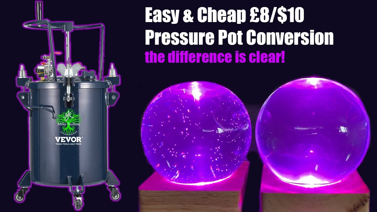BARGAIN! Resin Pressure Pot Conversion: Vevor Paint Pot Hack - YouTube