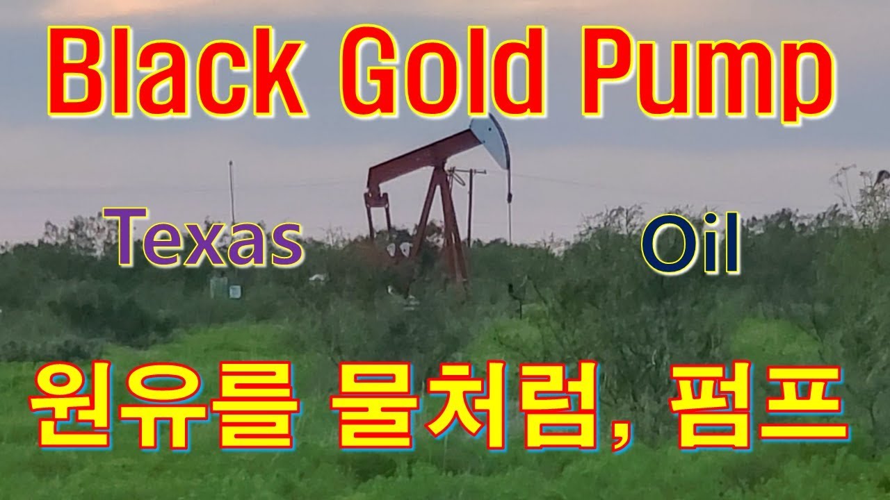 [캐나다 Trucker][Vlog #270] Black Gold Pump Jack !!! 텍사스 원유 시추 펌프 잭, 저런거 ...