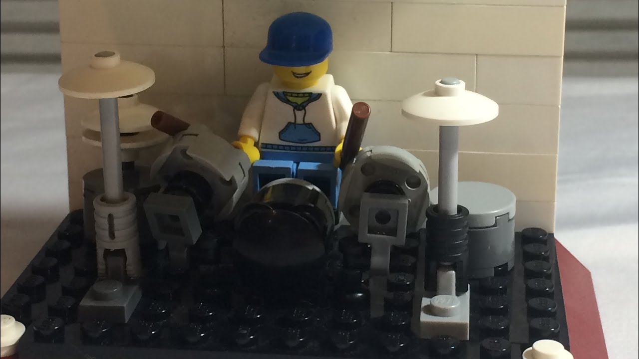 An awesome LEGO drum set moc! - YouTube