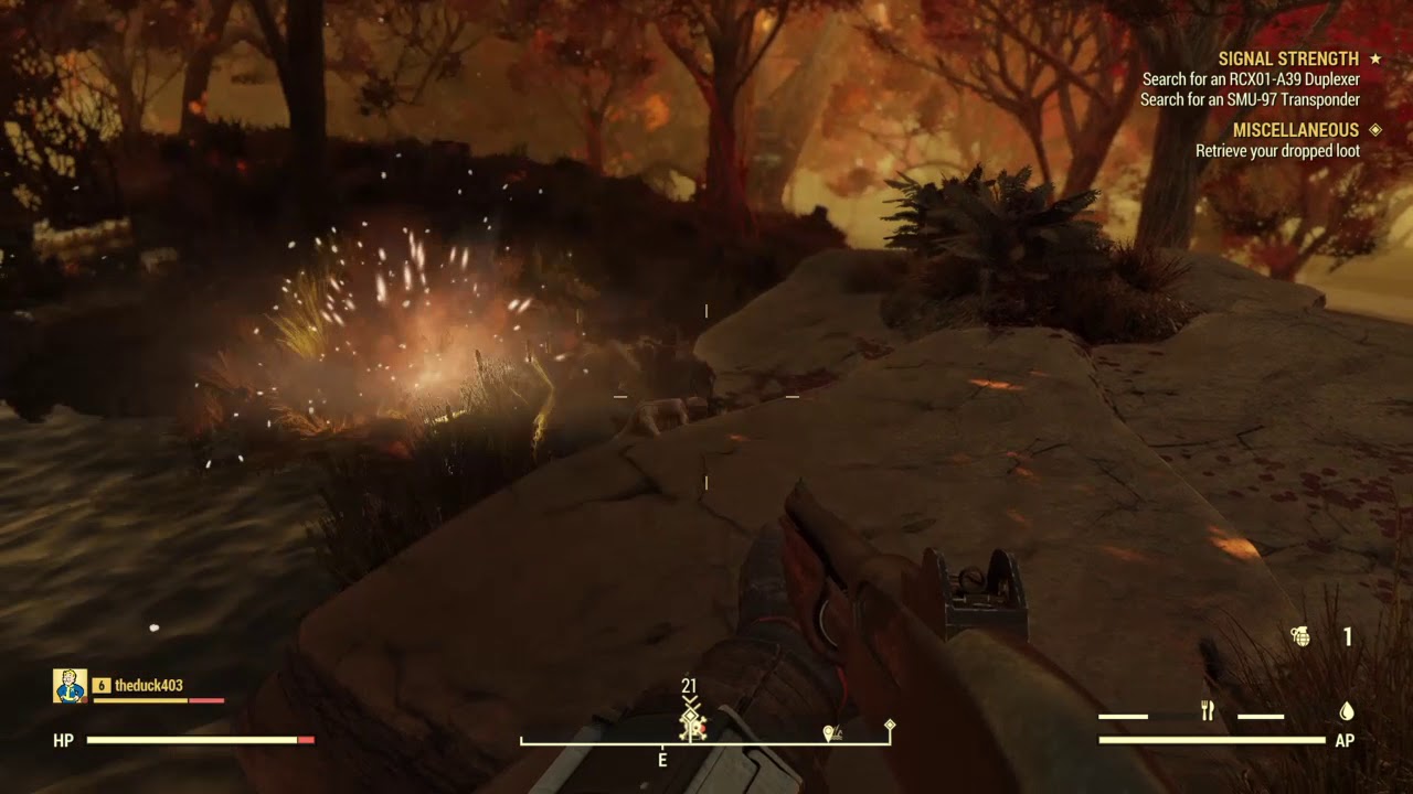 Fallout 76, killing the wendigo - YouTube