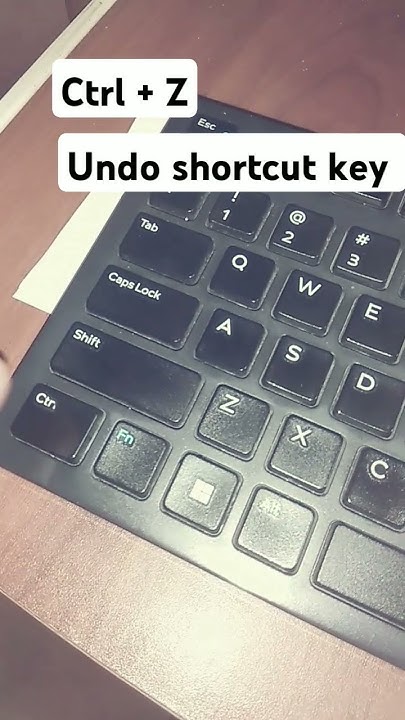 Undo shortcut key windows - YouTube