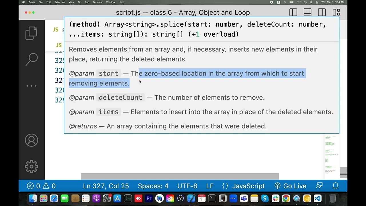 Array and Loops JS classes (Batch 9 Section H) - YouTube