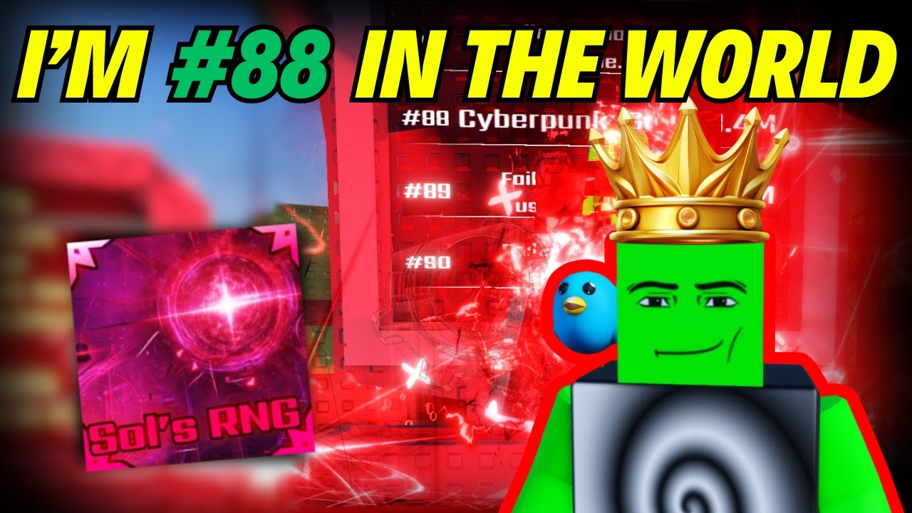 I'm one of the MOST ROLLING Players in Sol's RNG... (Leaderboard) - YouTube