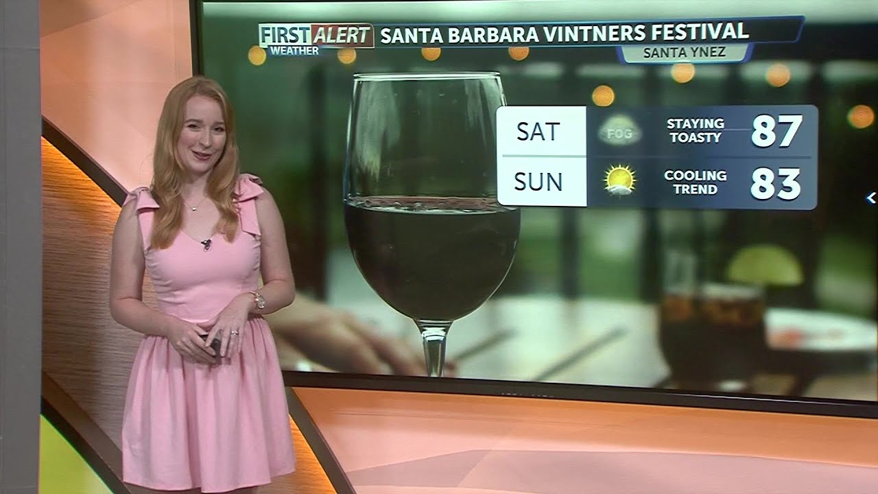 A comfortable coast and toasty inland weekend for events - YouTube