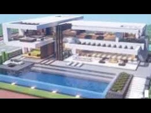 Minecraft Large Modern House Build Pt: 1 (Finishing up) - YouTube