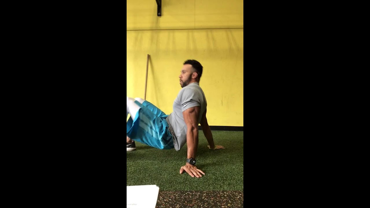 Table top with a shoulder extension reach - YouTube