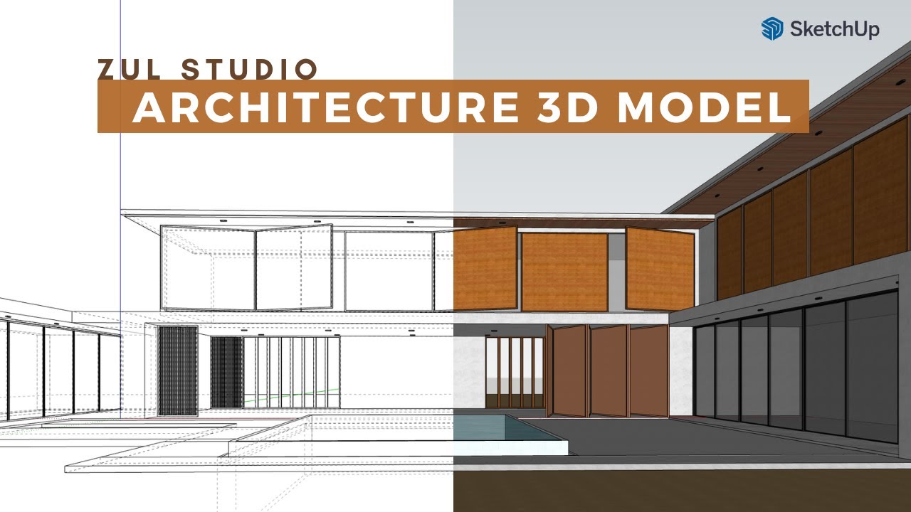 Comprehensive Tutorial Architecture 3D Modeling with SketchUp | Private ...