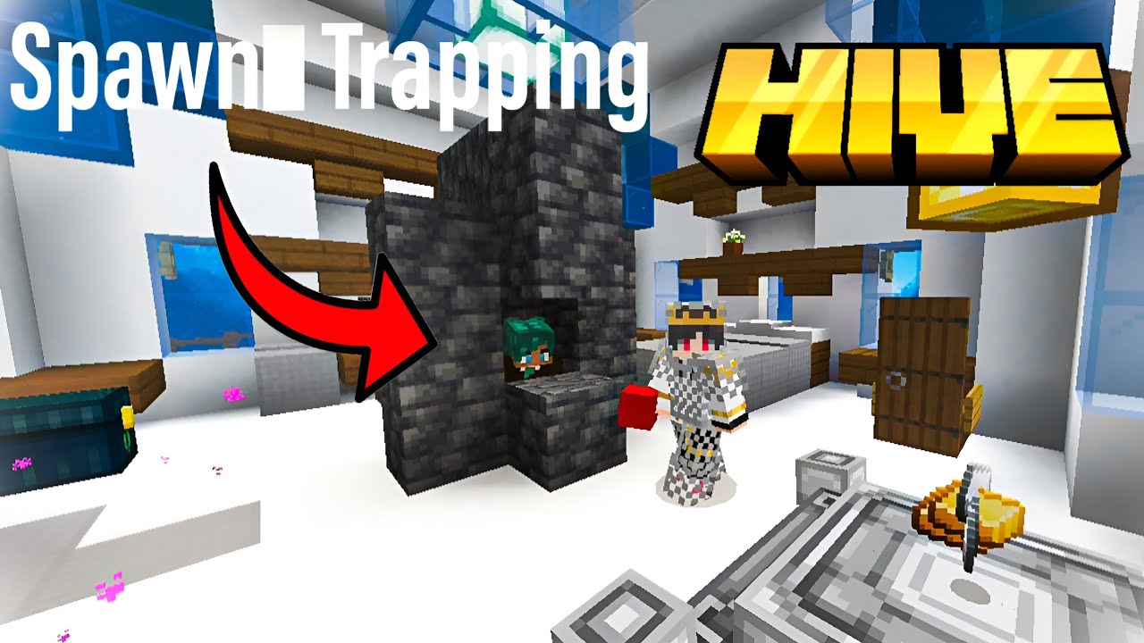 Spawn Trapping in Hive Bedwars | Hindi | Bedwars Gameplay - YouTube