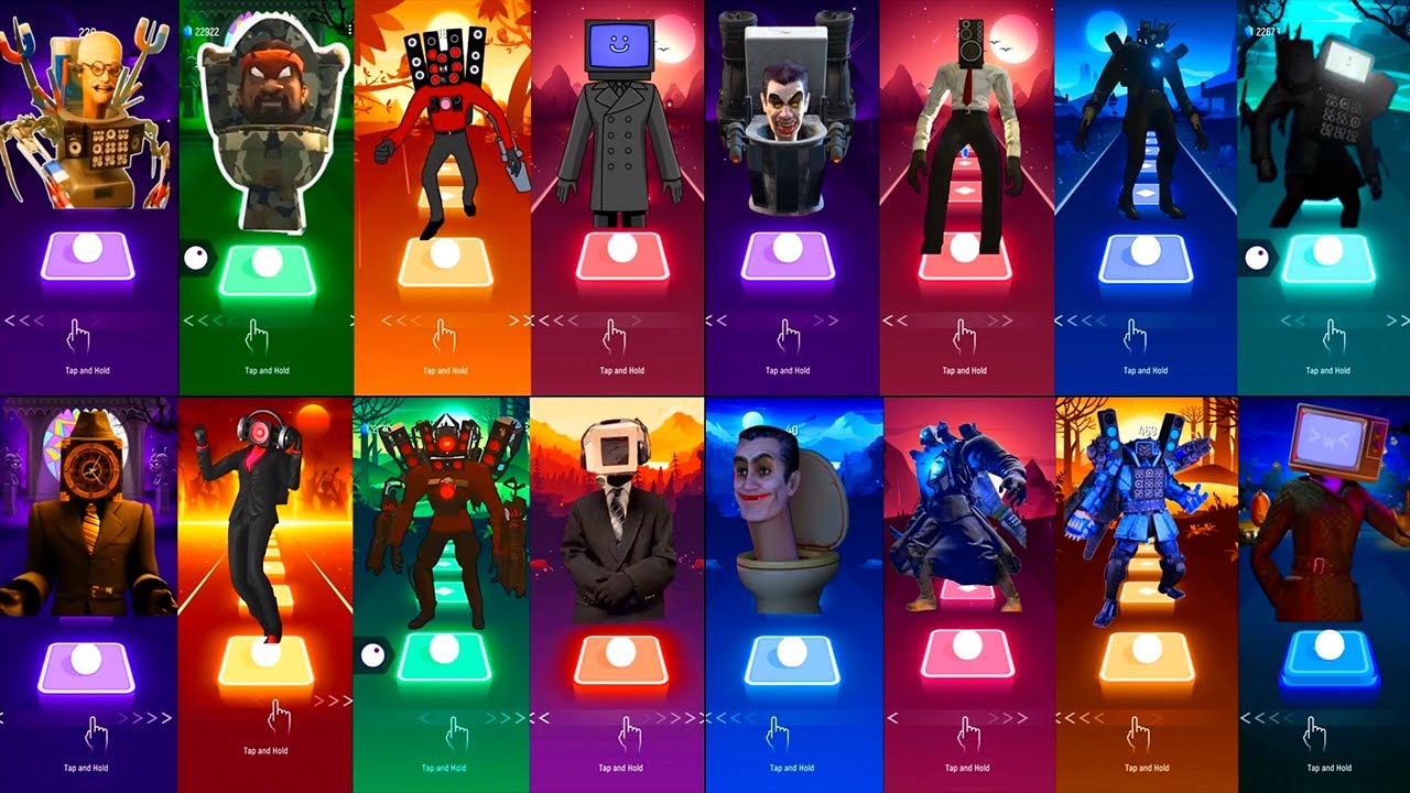 Skibidi toilet 4x1 SPEAKERMAN 🆚 SKIBIDI TOILET 🆚 SKIBIDI SKELETON 🆚 TV ...