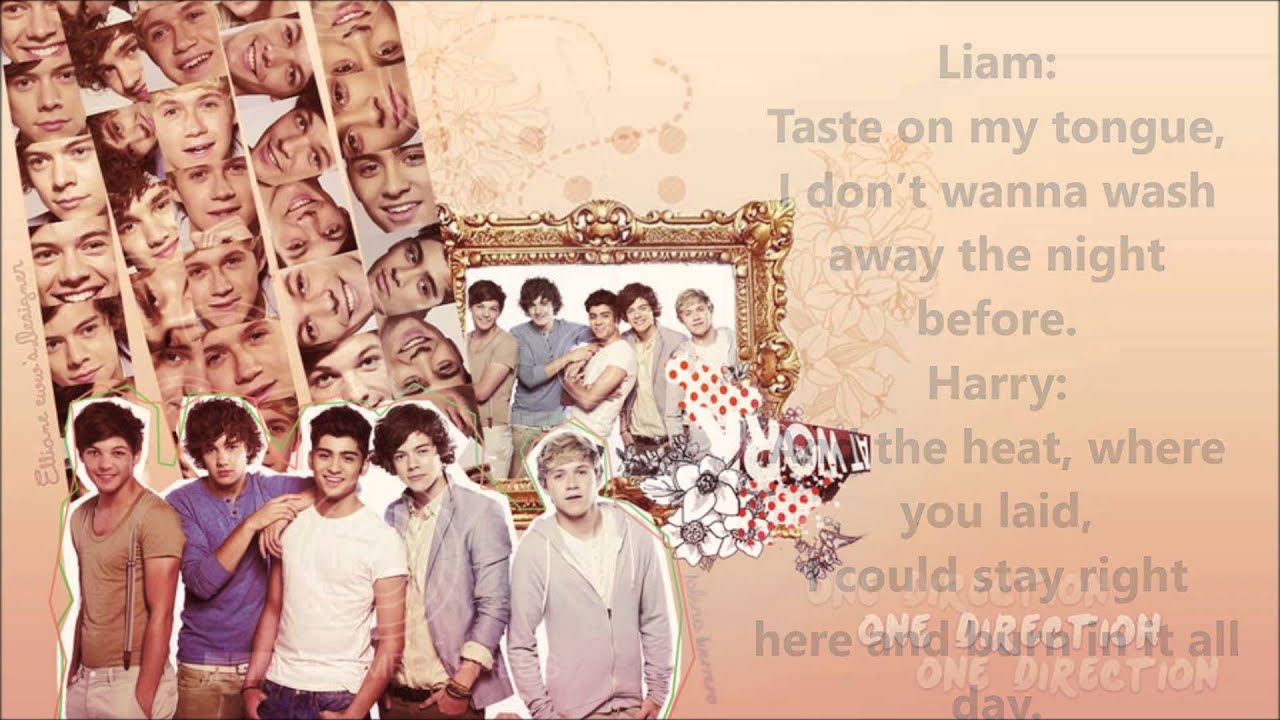 One Direction- No Control (lyrics pictures) - YouTube
