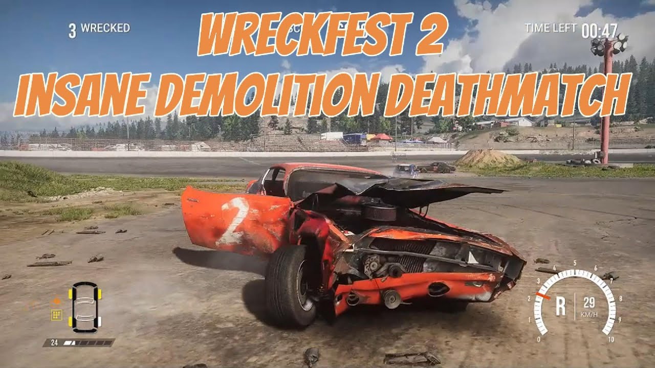 WRECKFEST 2 - INSANE 14 CAR DEMOLITION DEATHMATCH "GAMEPLAY" - YouTube