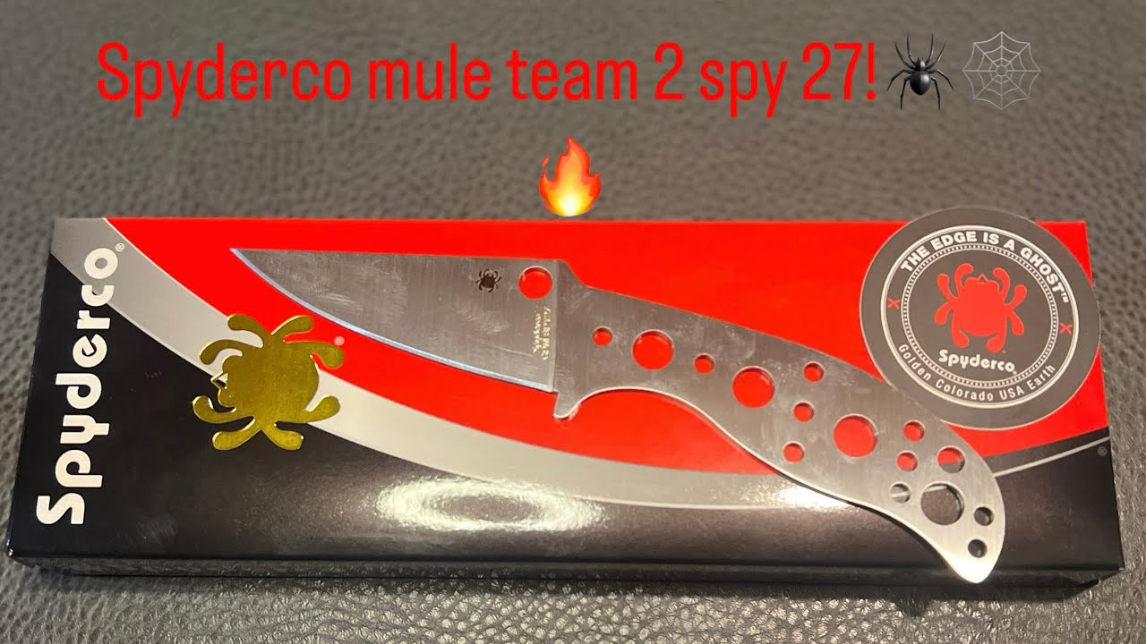 Spyderco mule team 2 unboxing ! - YouTube