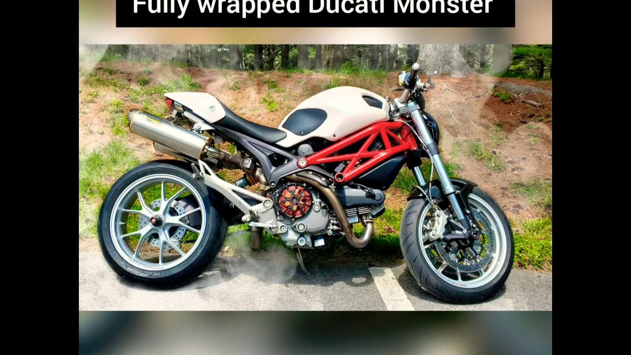 Ducati Monster Custom Vinyl Wrap - YouTube