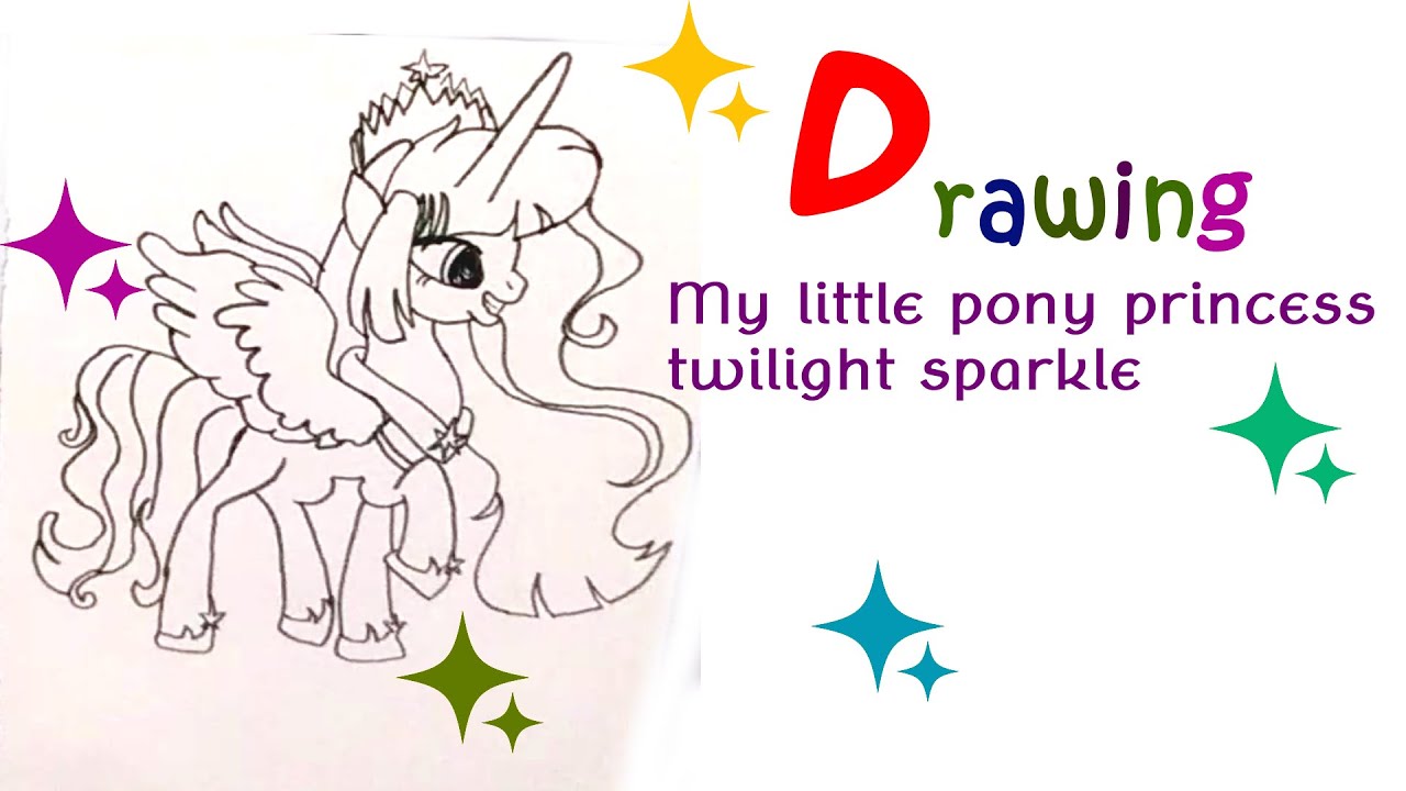 How to draw princess twilight sparkle || My little pony || drawing ...
